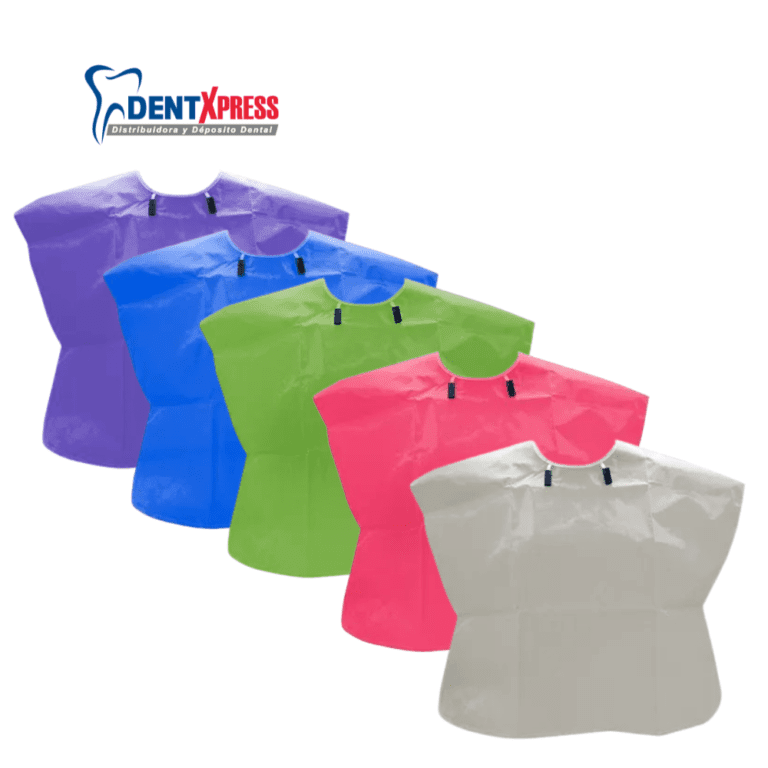 Babero Plástico Impermeable Jumbo Colores | Material Dental